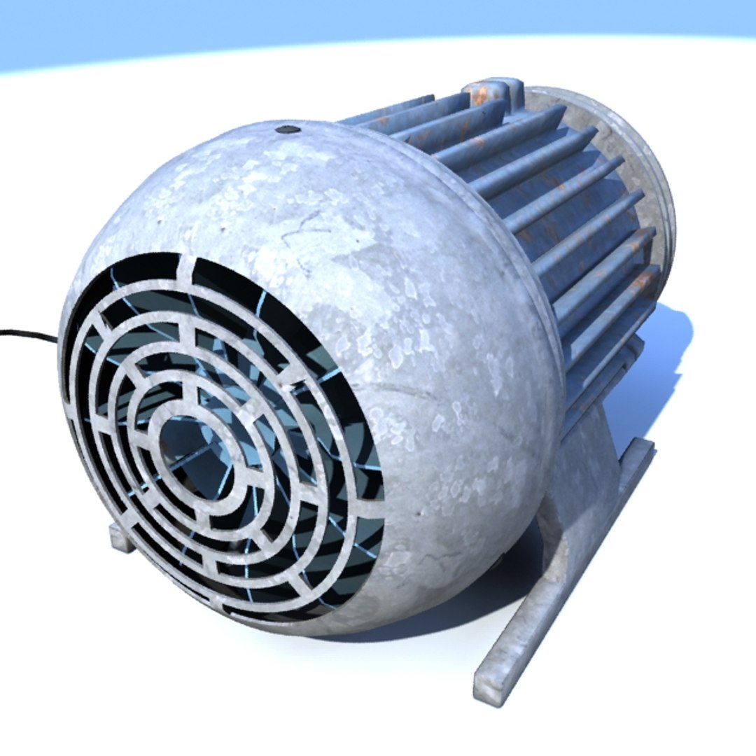 3d Engine Motor Model