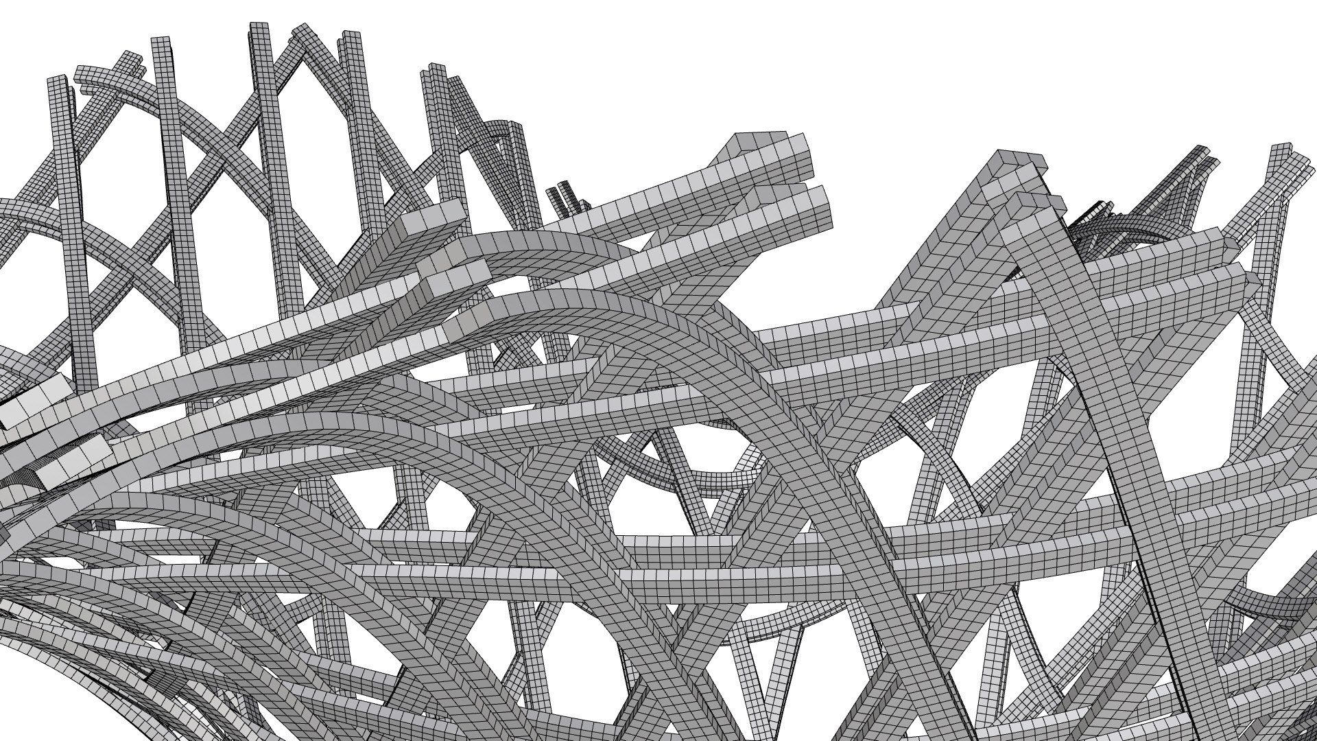 3D Parametric Organic Wooden Structure 02 - TurboSquid 2413025