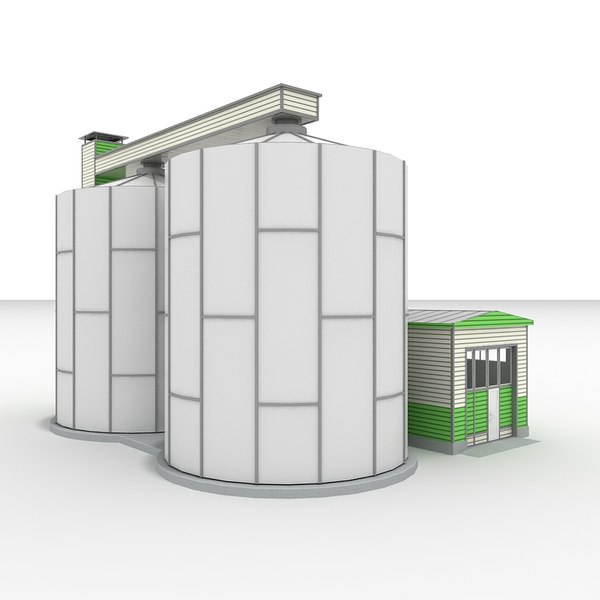 silo 01 industrial structure 3d max