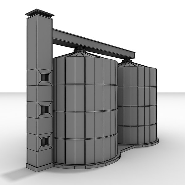 silo 01 industrial structure 3d max