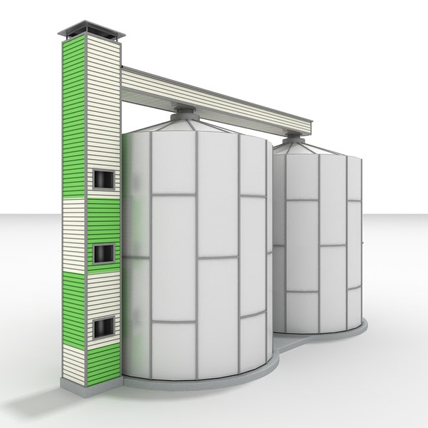 silo 01 industrial structure 3d max