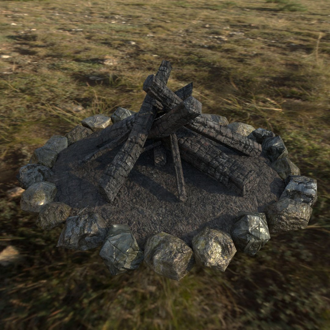 3D Bonfire Flaming Model - TurboSquid 1187821