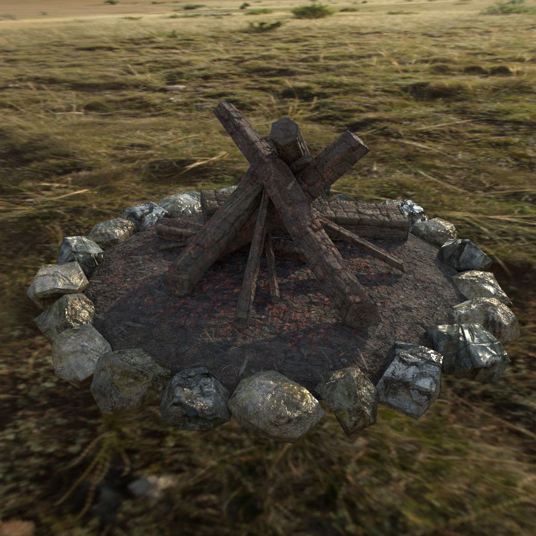 3D Bonfire Flaming Model - TurboSquid 1187821