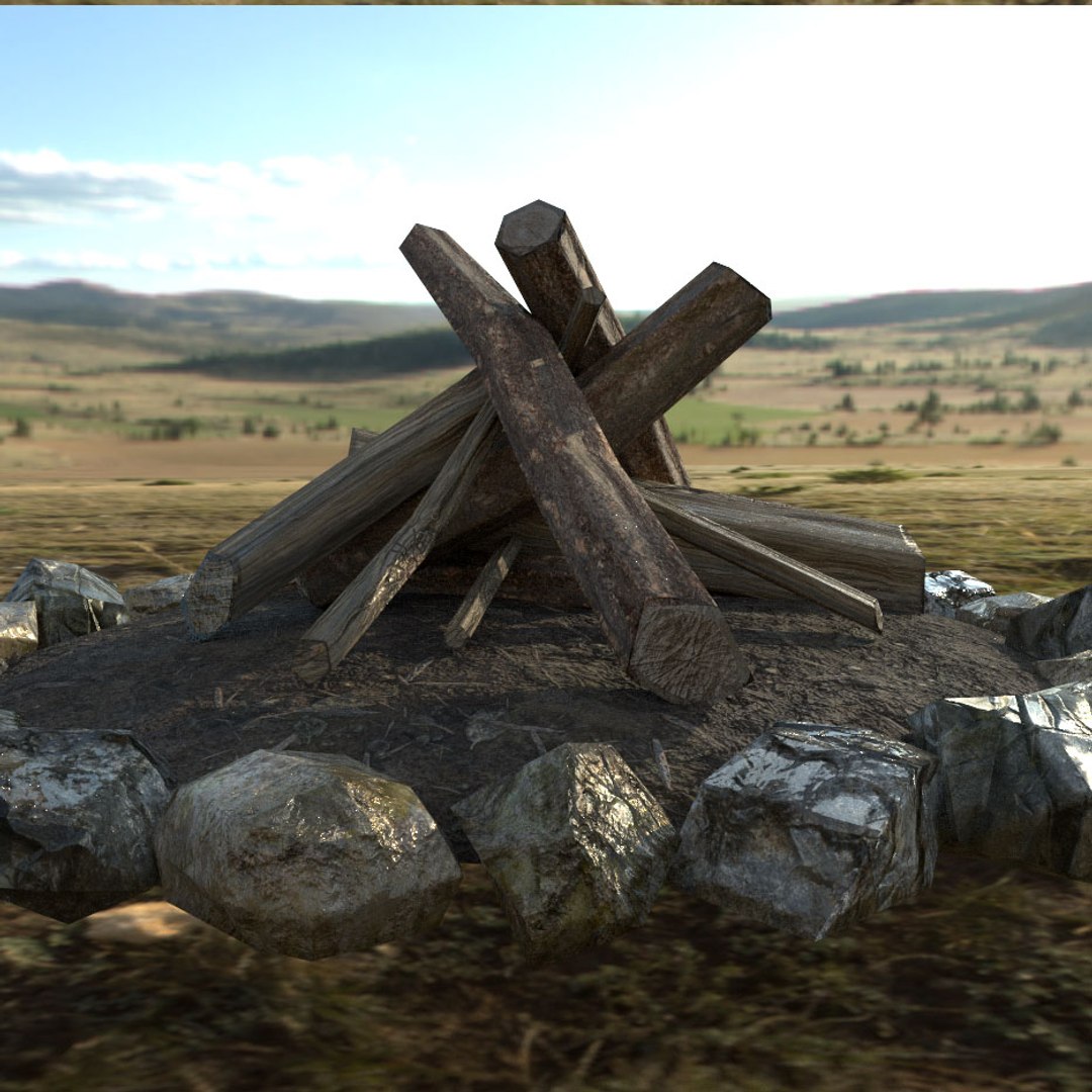 3D Bonfire Flaming Model - TurboSquid 1187821