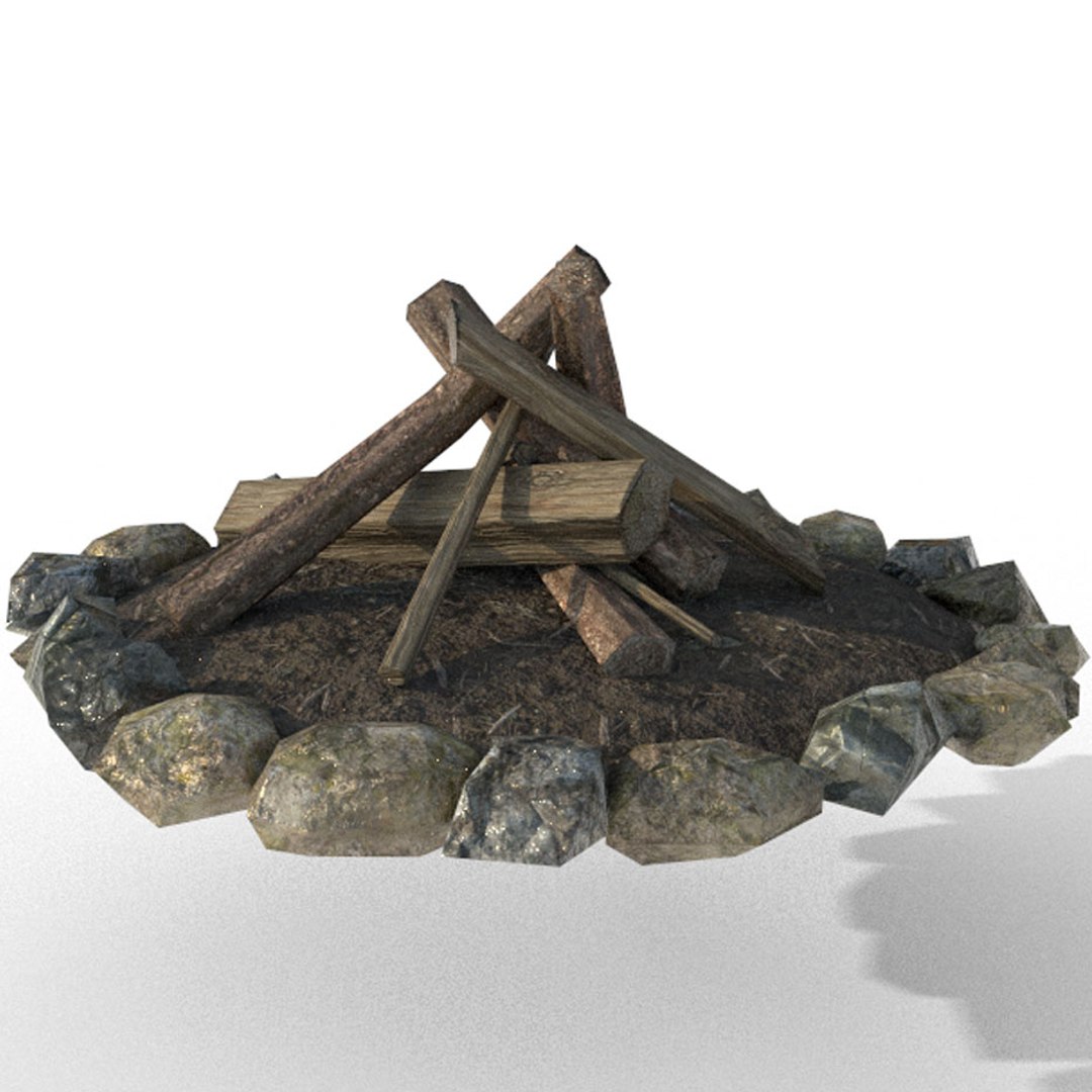 3D Bonfire Flaming Model - TurboSquid 1187821