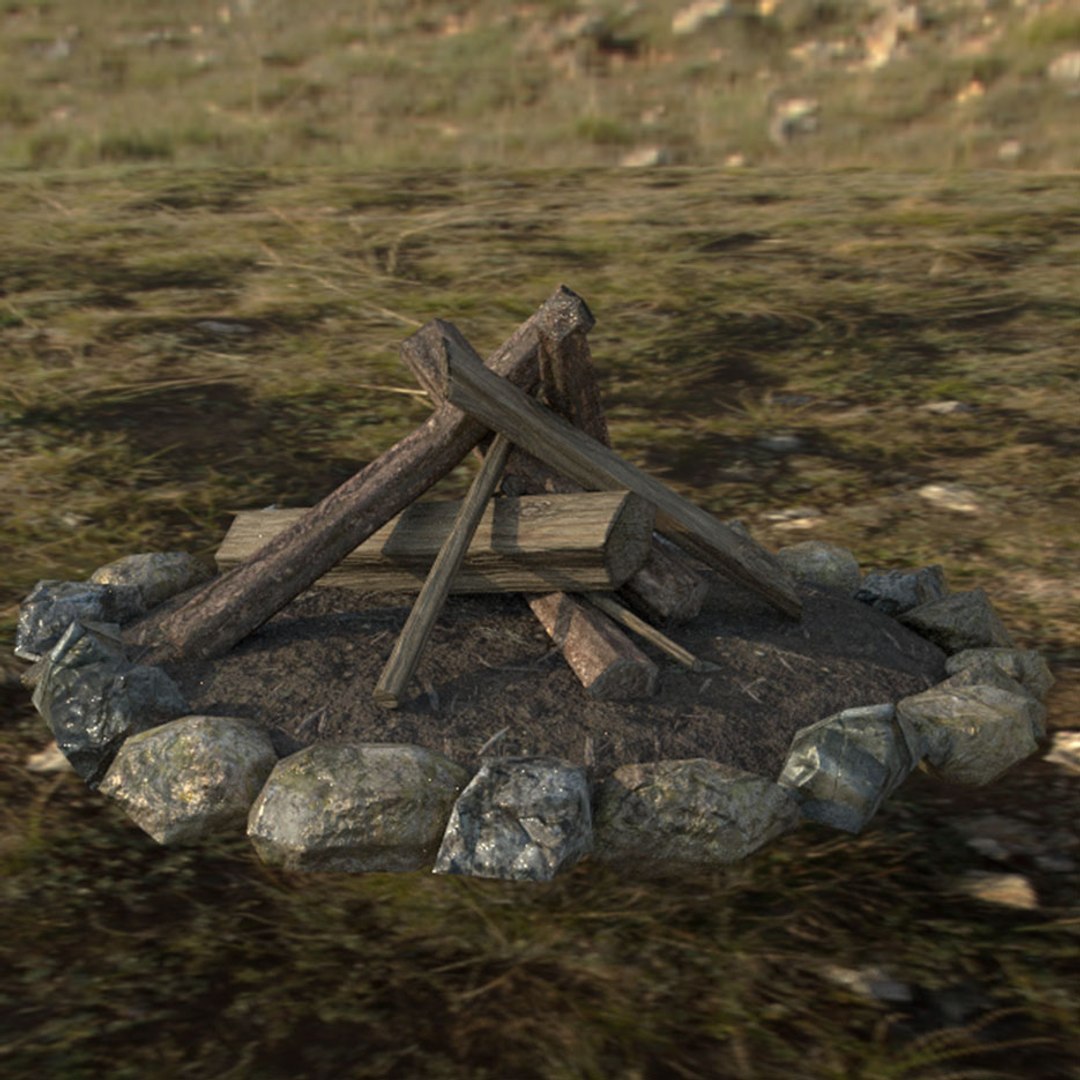 3D Bonfire Flaming Model - TurboSquid 1187821