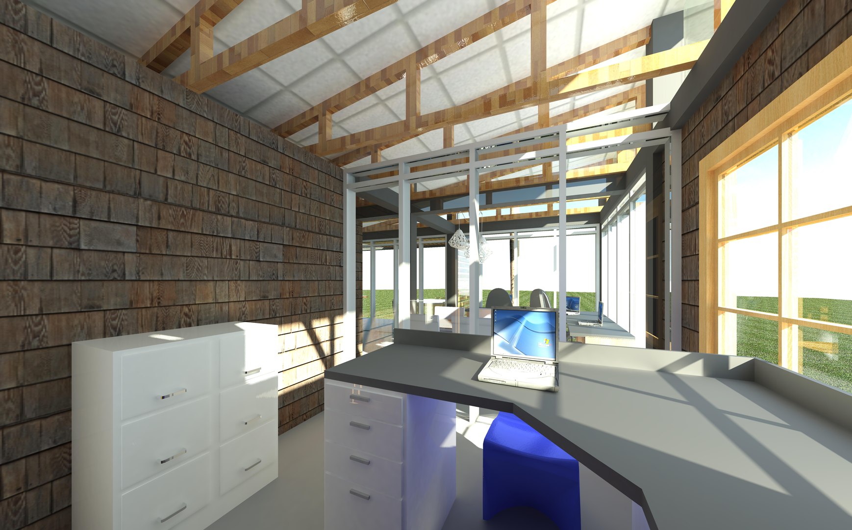 3D Modern Office Space - TurboSquid 1285731