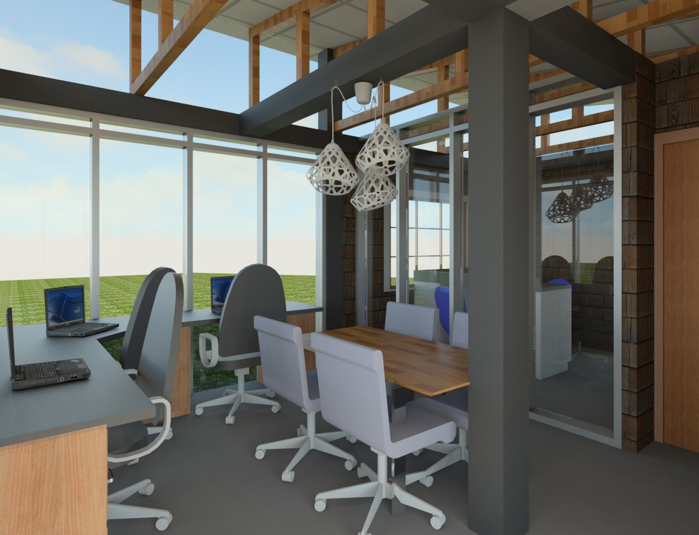 3D Modern Office Space - TurboSquid 1285731