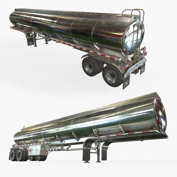 Fuel Tank Trailer - Low Poly 3D model - TurboSquid 1744726