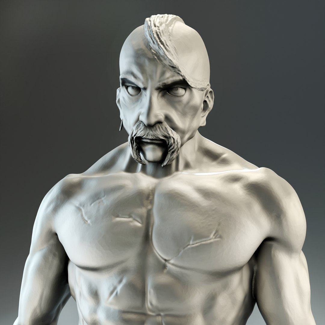 Cossack With Mace And Shield With Trident For 3D Printing 3D Print ...