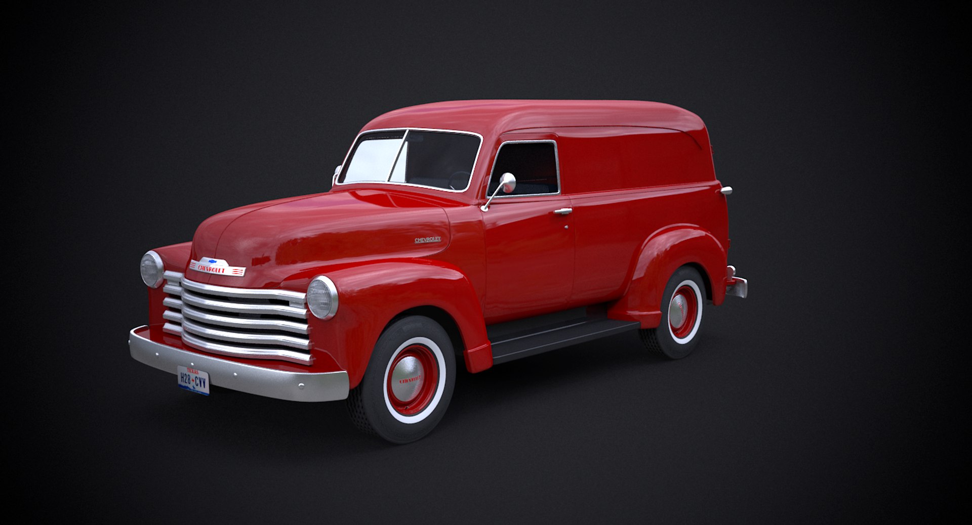 3D Chevrolet Panel Van 1951 - TurboSquid 1354154