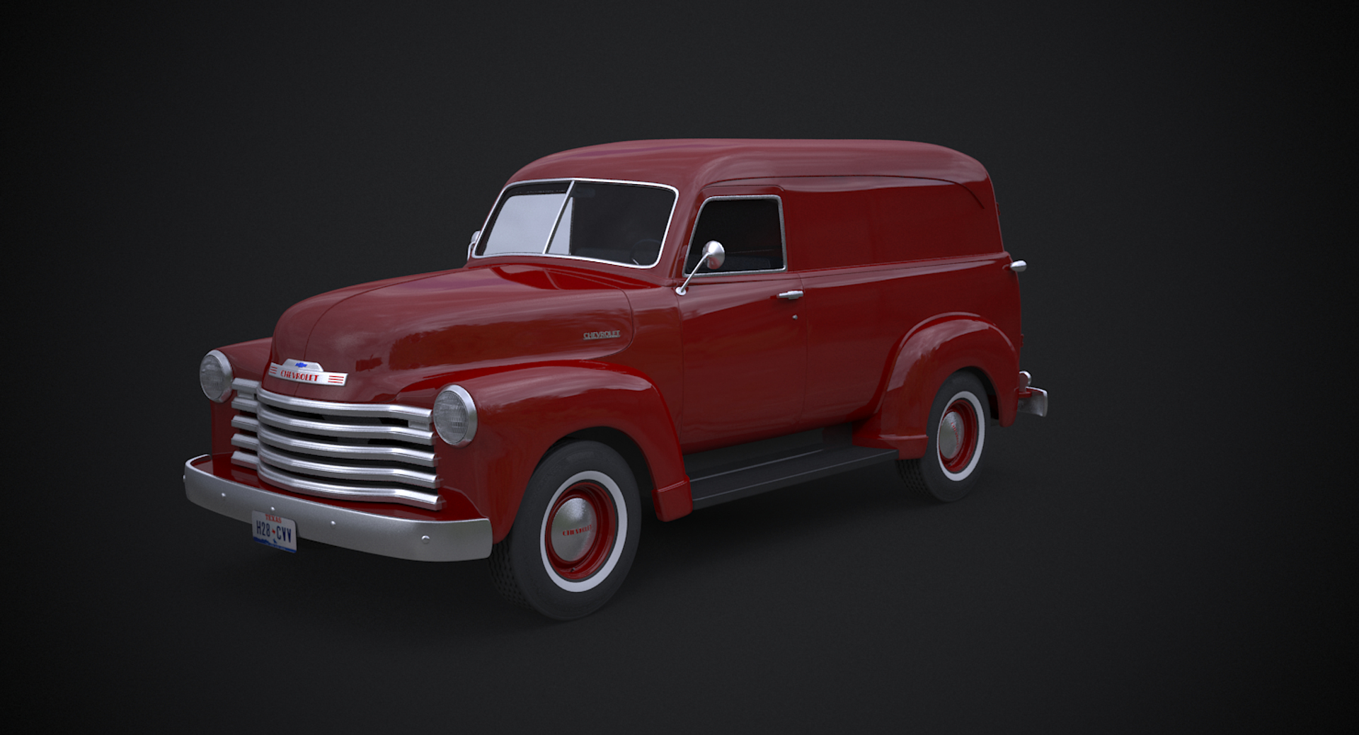 3D Chevrolet Panel Van 1951 - TurboSquid 1354154