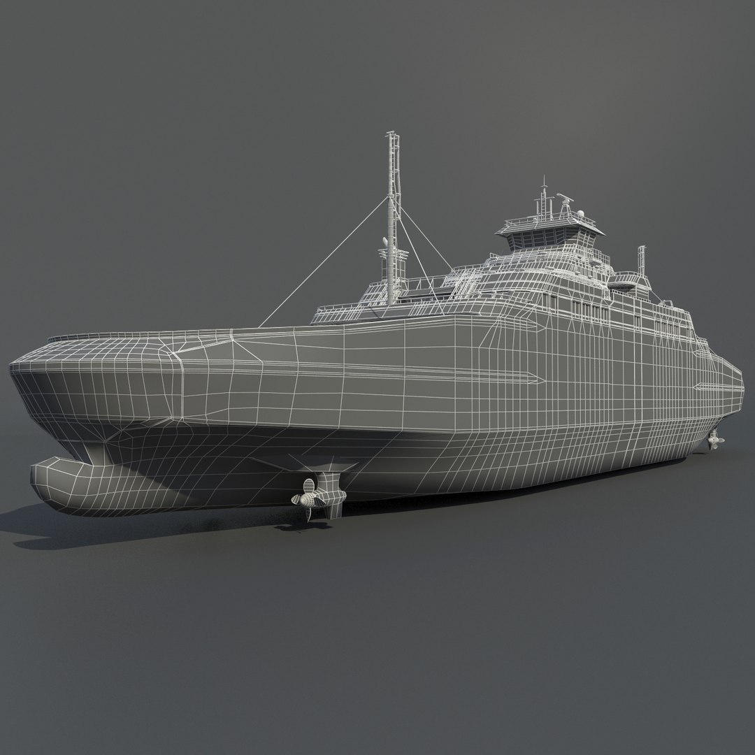 ship lng ferry 3d model