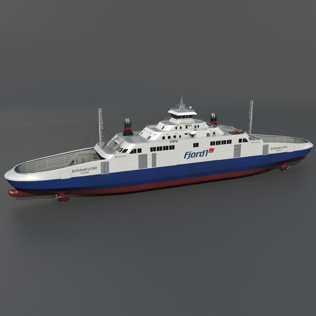 ship lng ferry 3d model