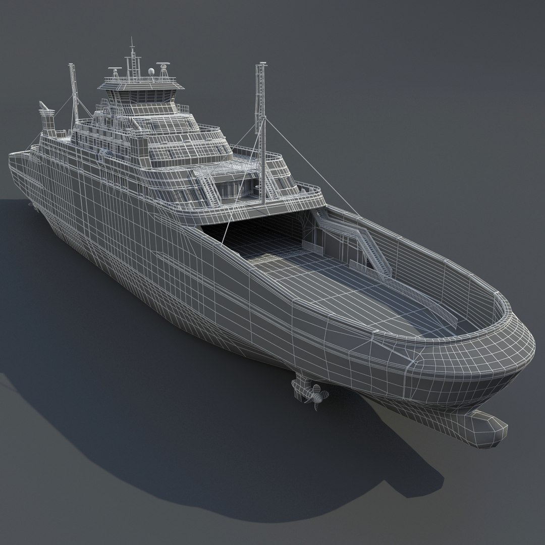 ship lng ferry 3d model