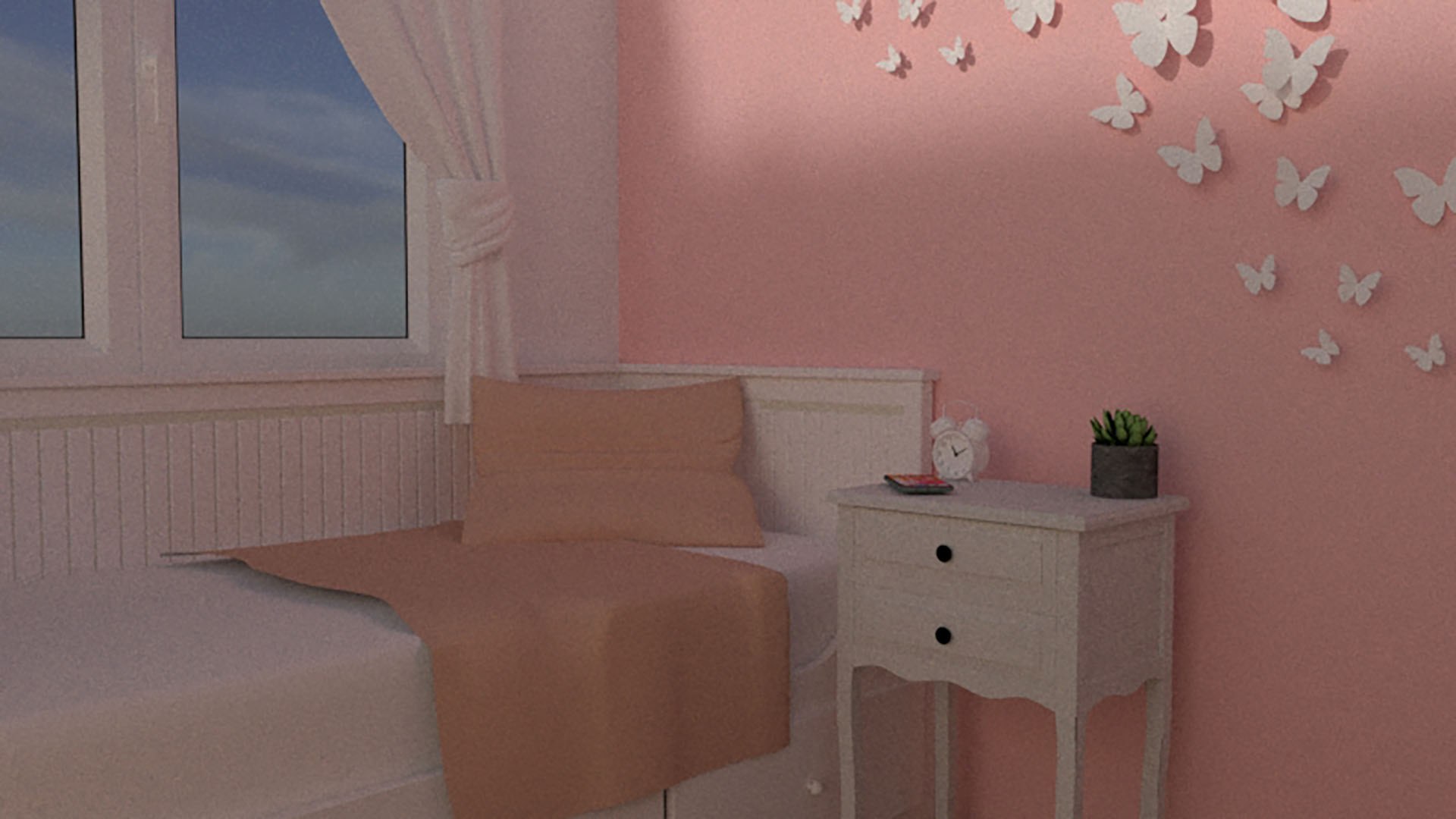 3D Model Small Girl Room - TurboSquid 1970562