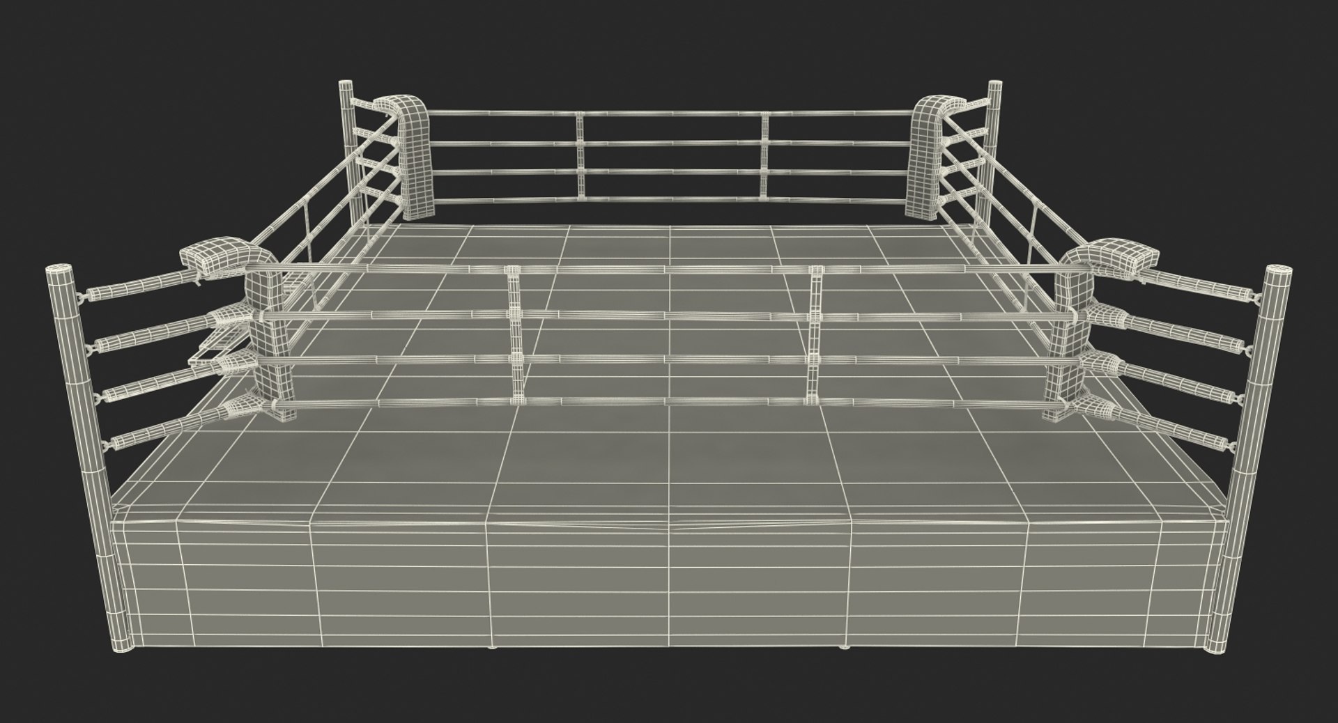 3D complete competition boxing ring - TurboSquid 1241986