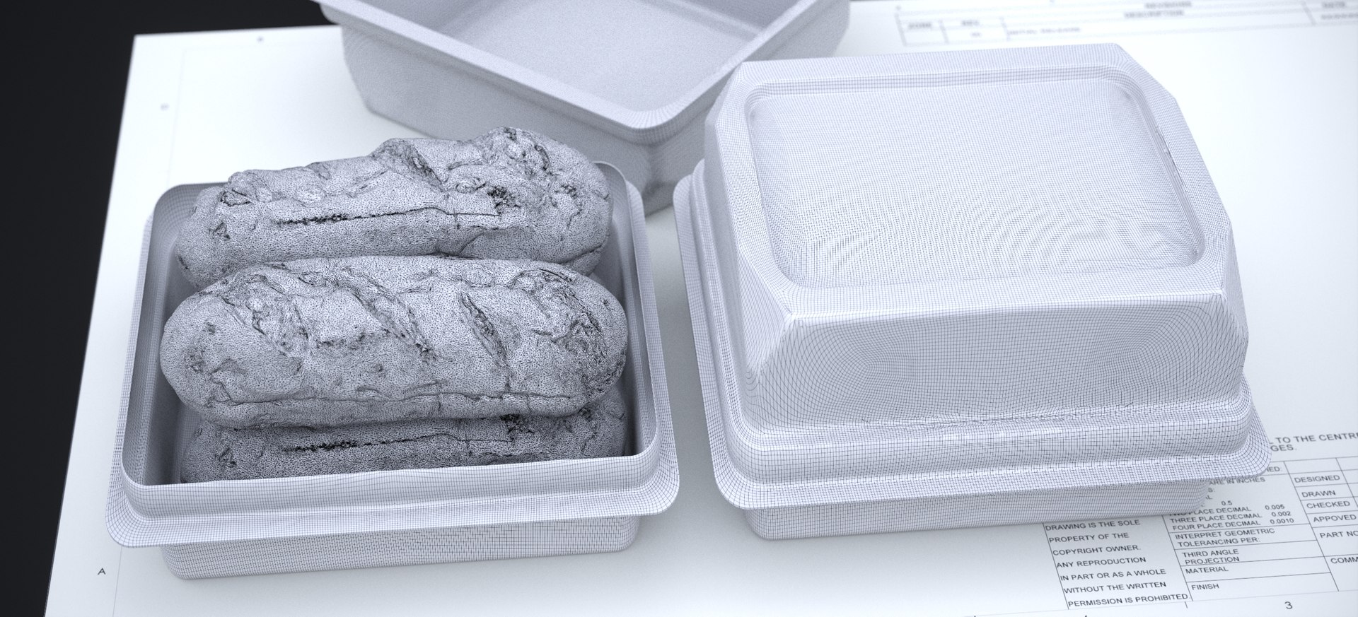 3D CHOCOLATE CHIP BUNS FOOD PACKAGE 2024 FBX Model - TurboSquid 2293966
