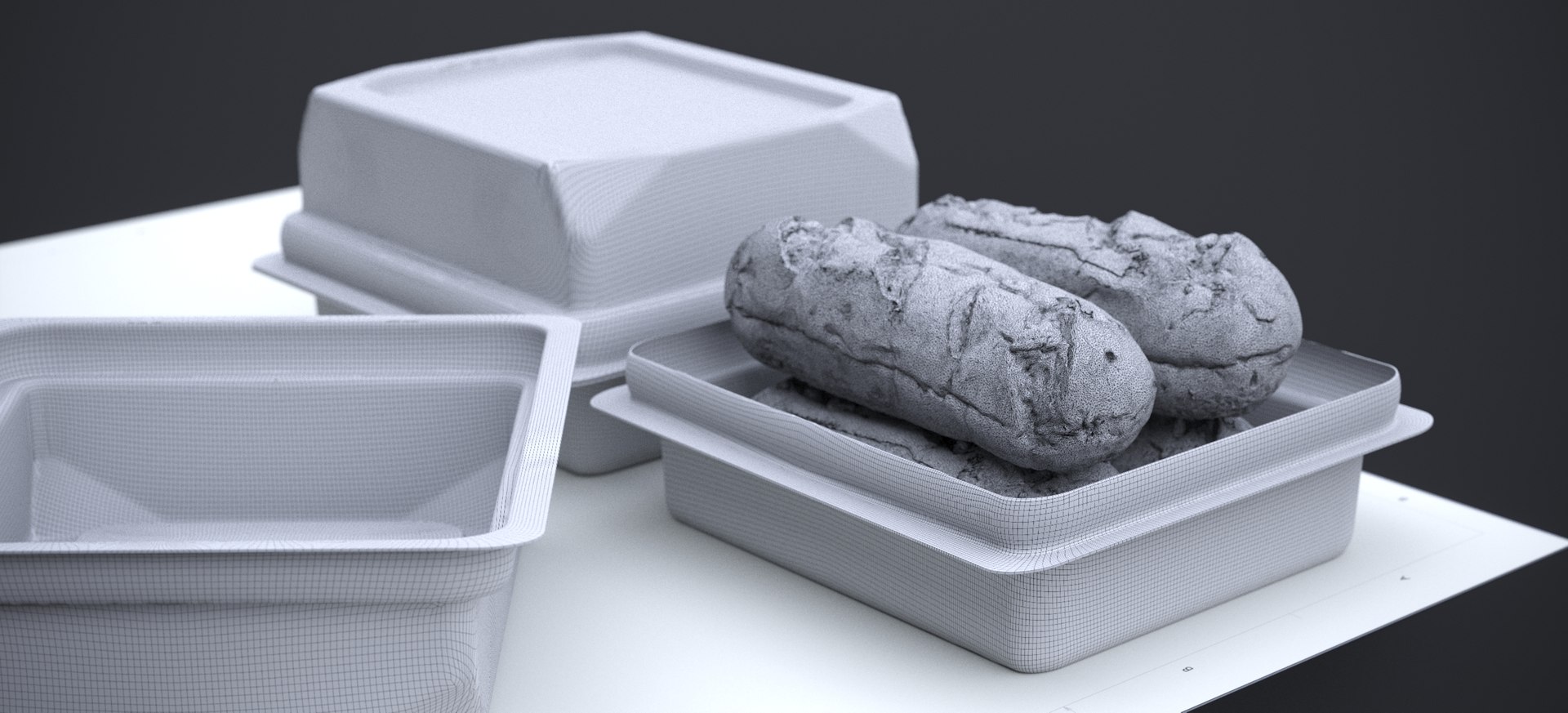 3D CHOCOLATE CHIP BUNS FOOD PACKAGE 2024 FBX Model - TurboSquid 2293966