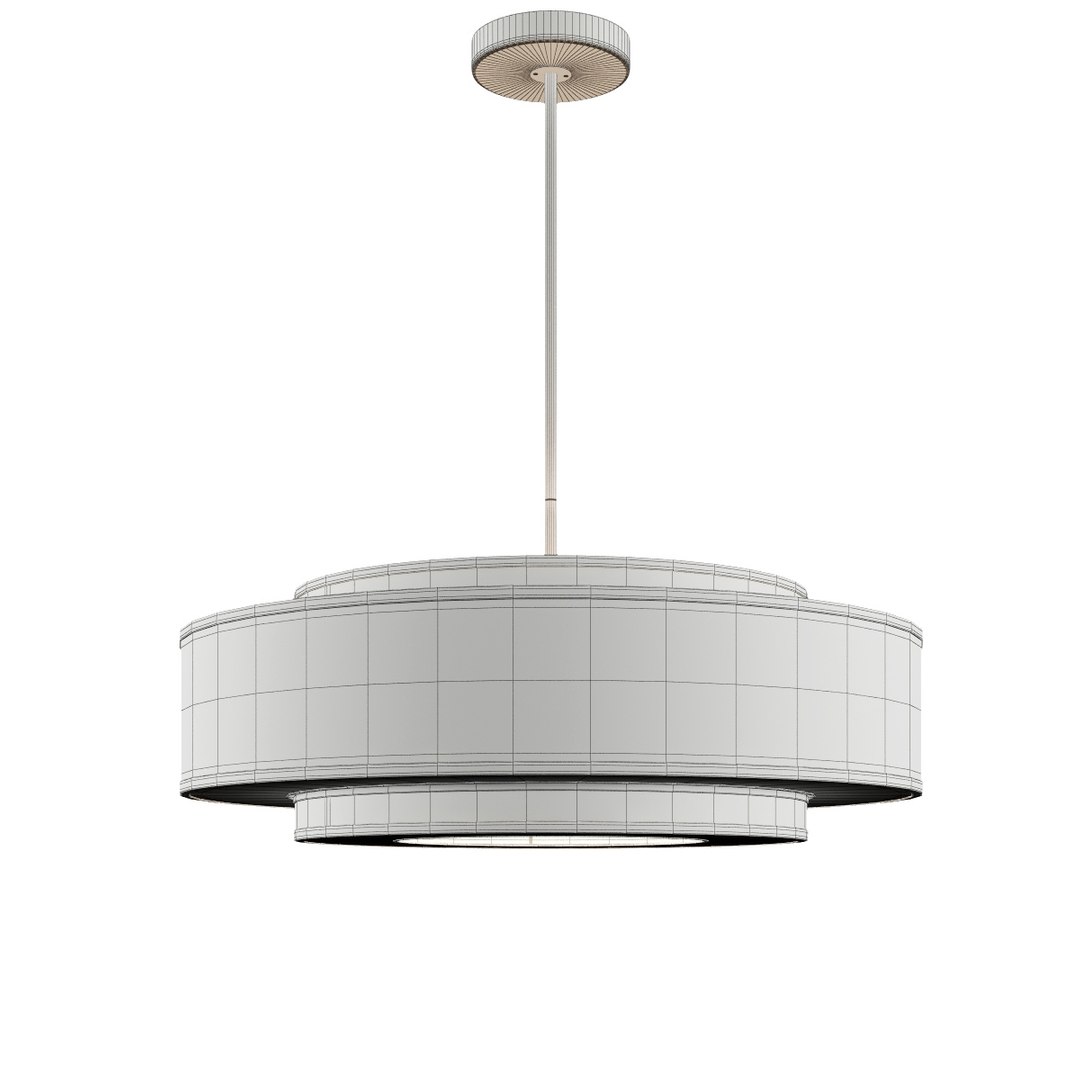 Max Three-tier Linen Banded Pendant