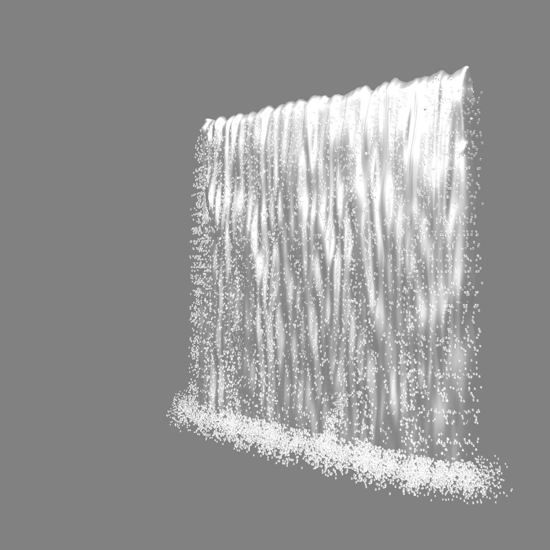 Medium Sized Waterfall 3D Model - TurboSquid 1357273