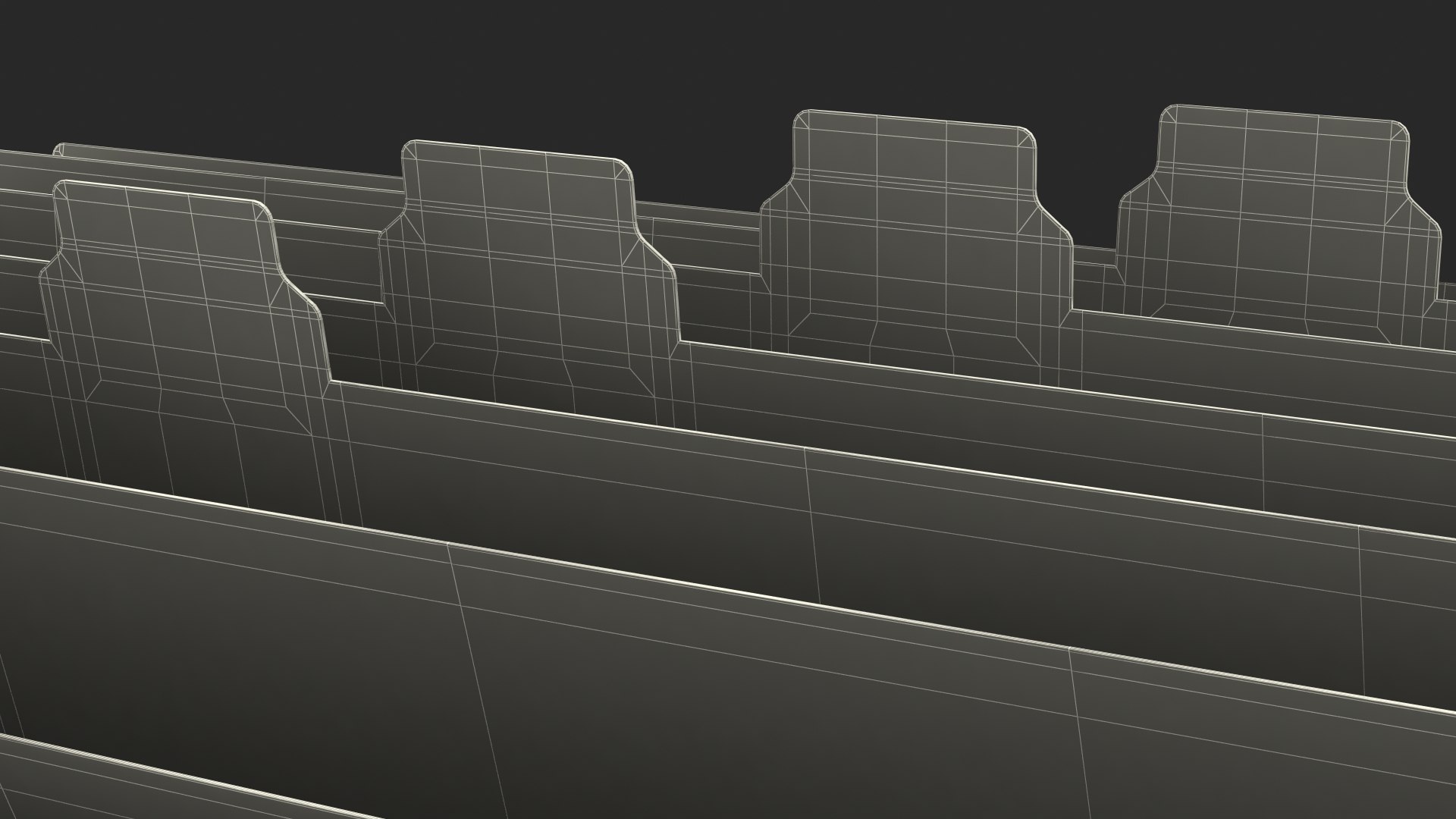 Pocket File Folders Open Colored 3D Model - TurboSquid 1805396