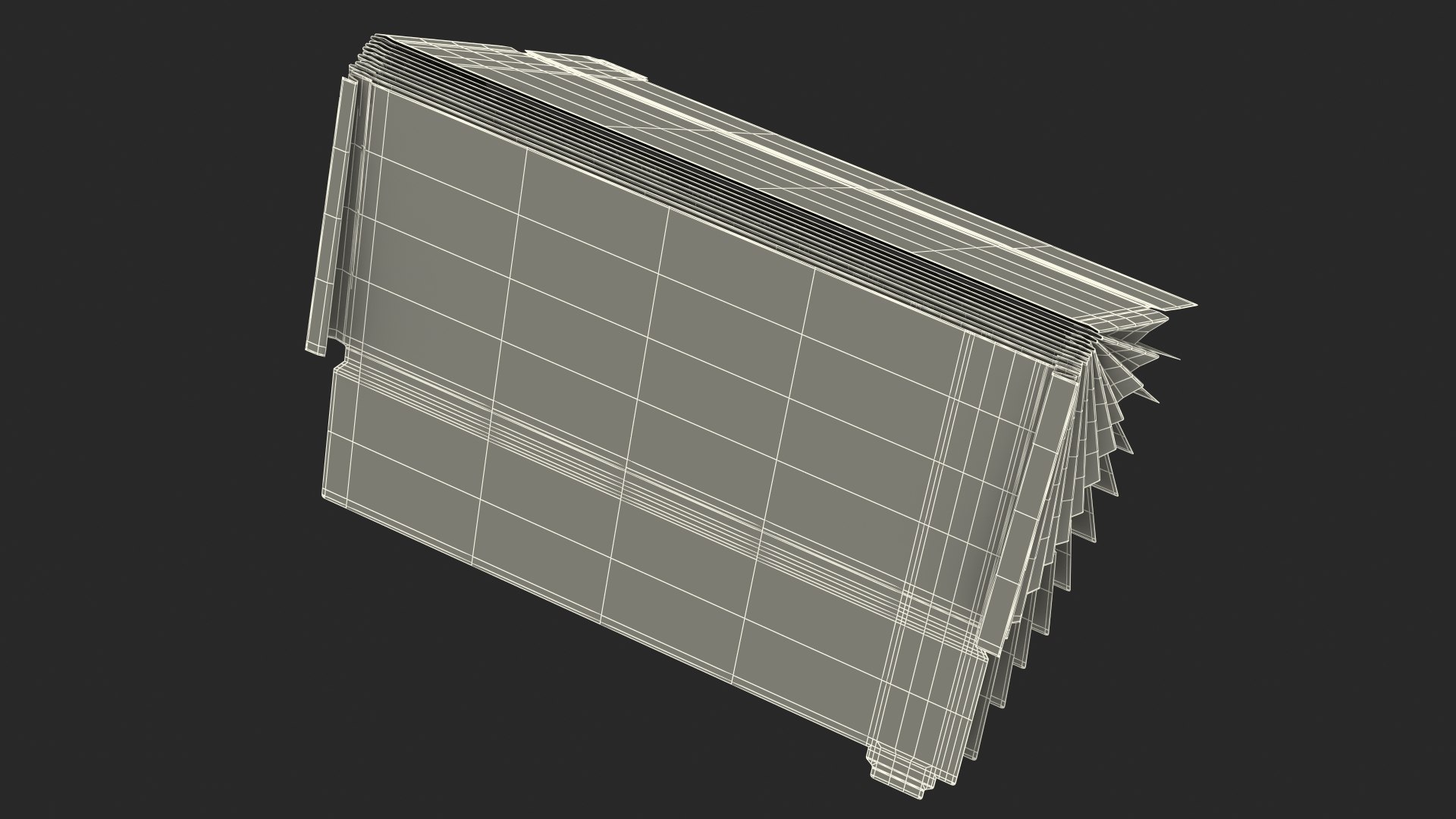 Pocket File Folders Open Colored 3D Model - TurboSquid 1805396