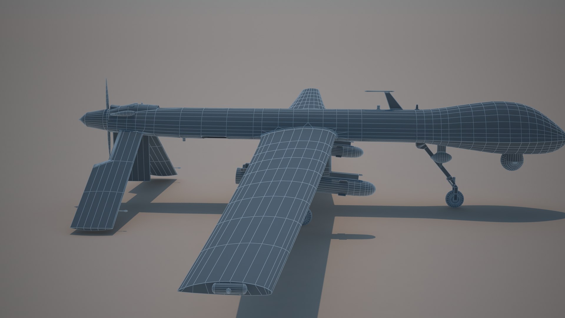Military Drone 3d Model