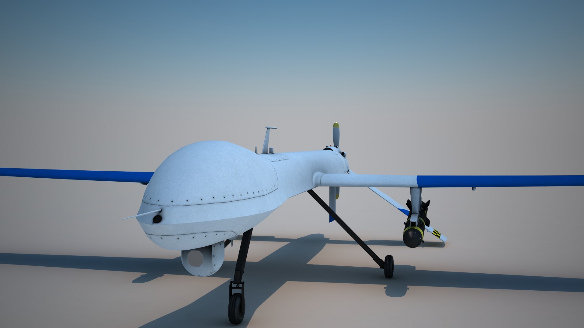 Military Drone 3d Model