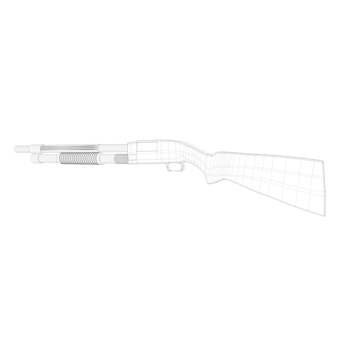 Shotgun Gun 3d Model