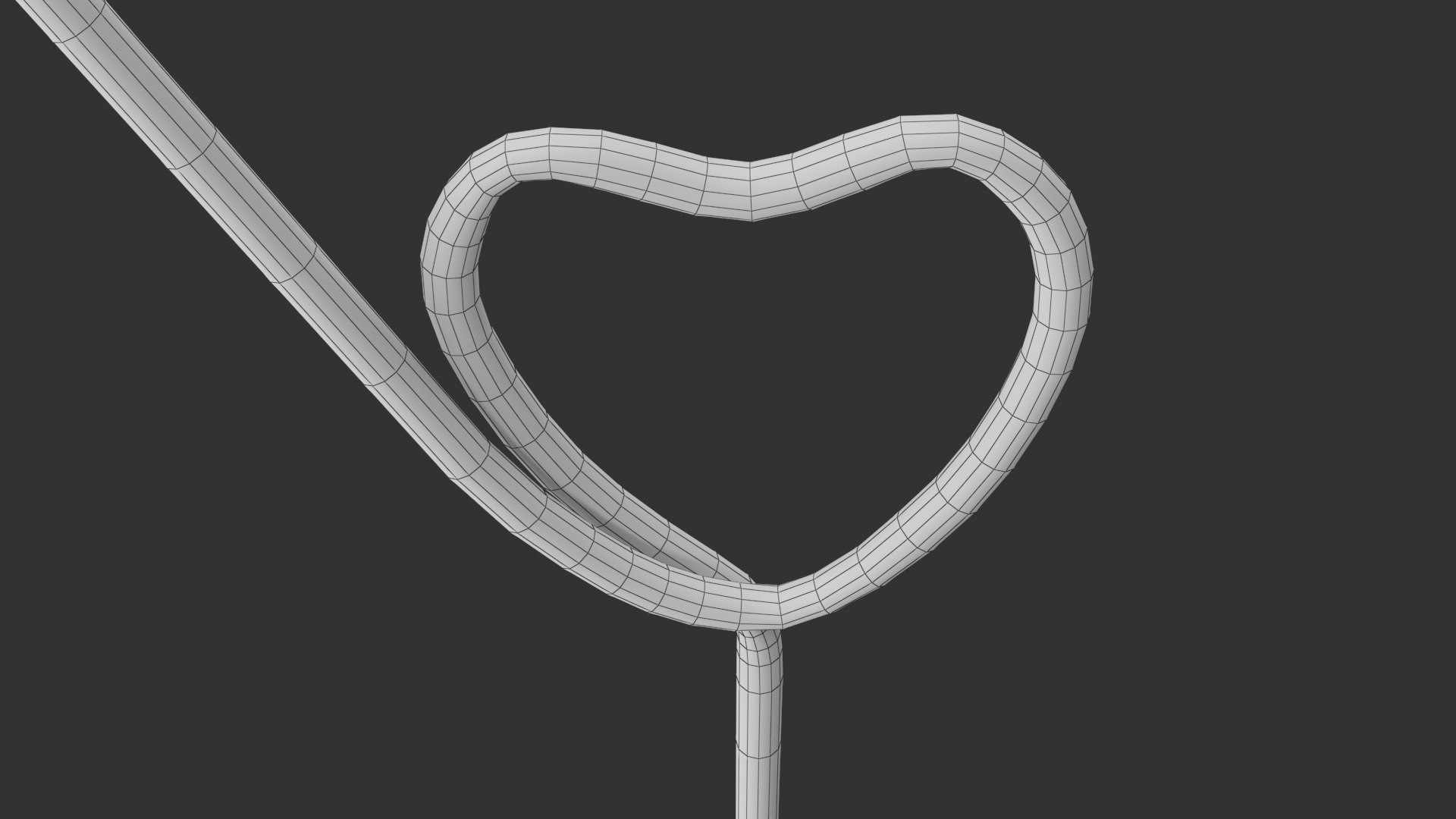 3D Heart Shaped Plastic Drinking Straw Model - TurboSquid 2026607
