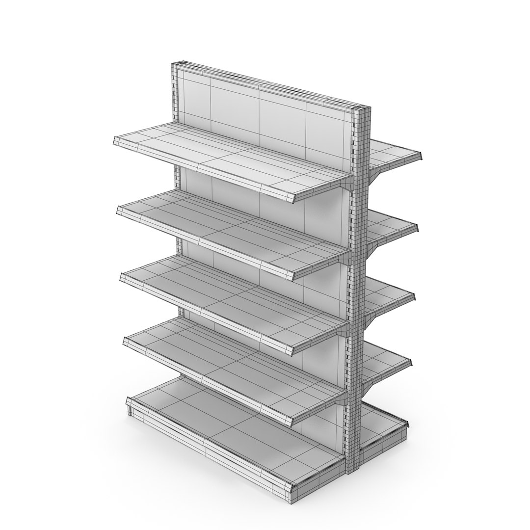 3D Model Market Shelves - TurboSquid 2298562