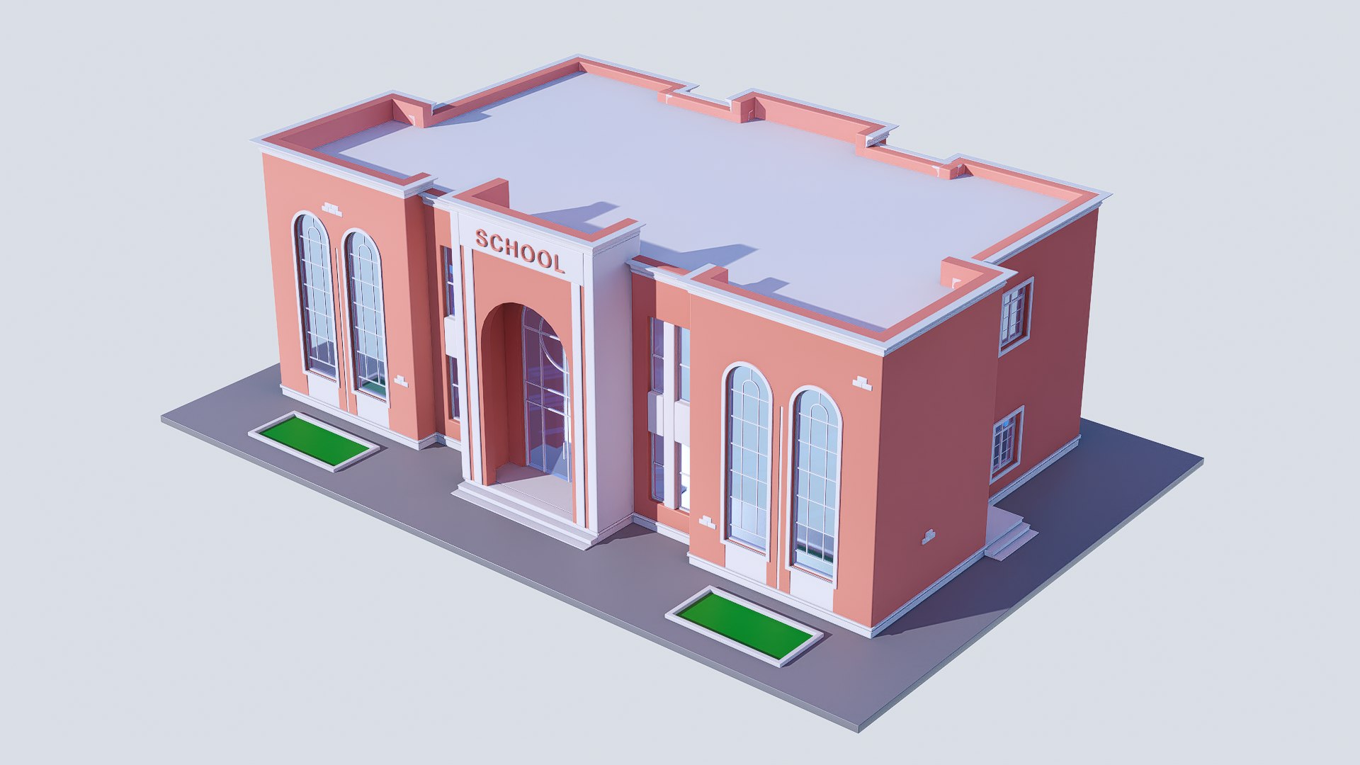 School Cartoon 3D - TurboSquid 2268280