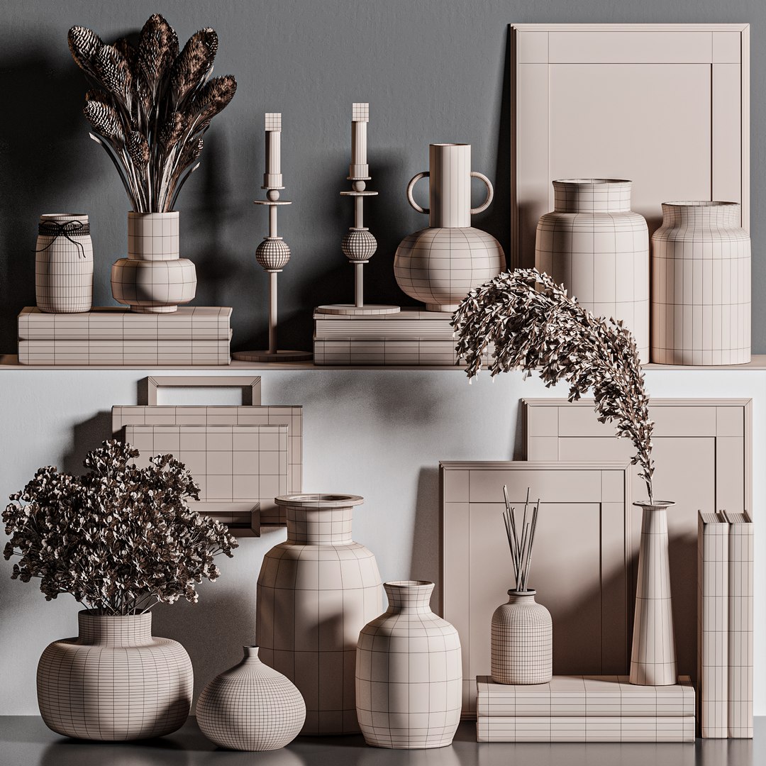 3D model decorative set32 - TurboSquid 1898890