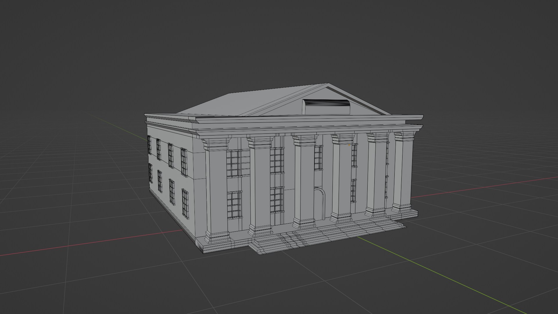 Bank Building Model - TurboSquid 2140157