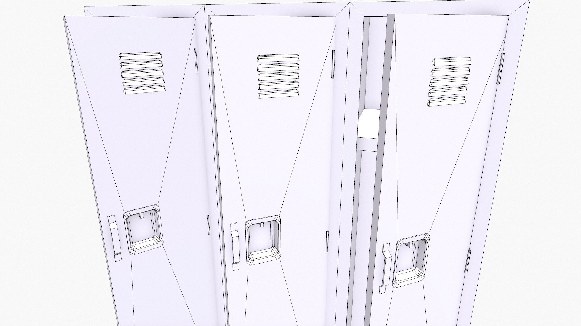 3D Old Metal Locker Low-poly PBR - TurboSquid 2116062