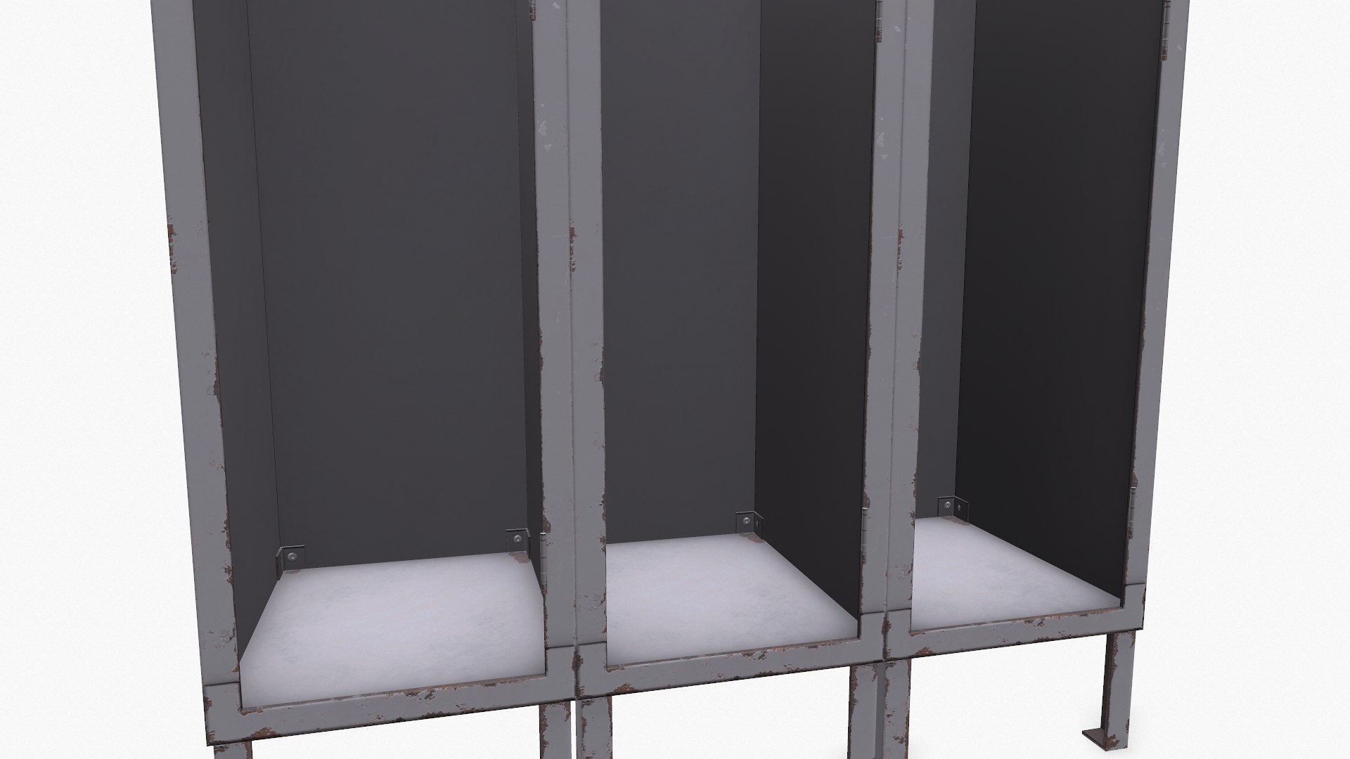 3D Old Metal Locker Low-poly PBR - TurboSquid 2116062