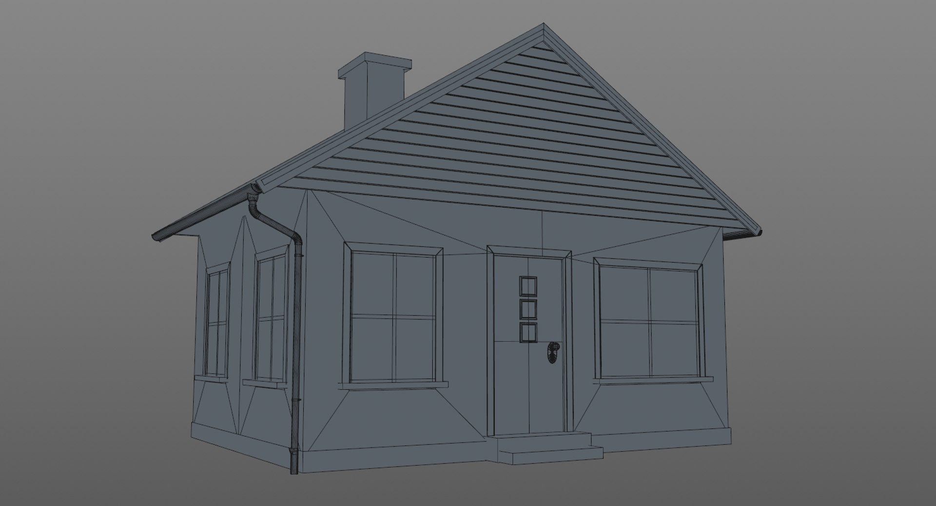 Simple House 3d Model
