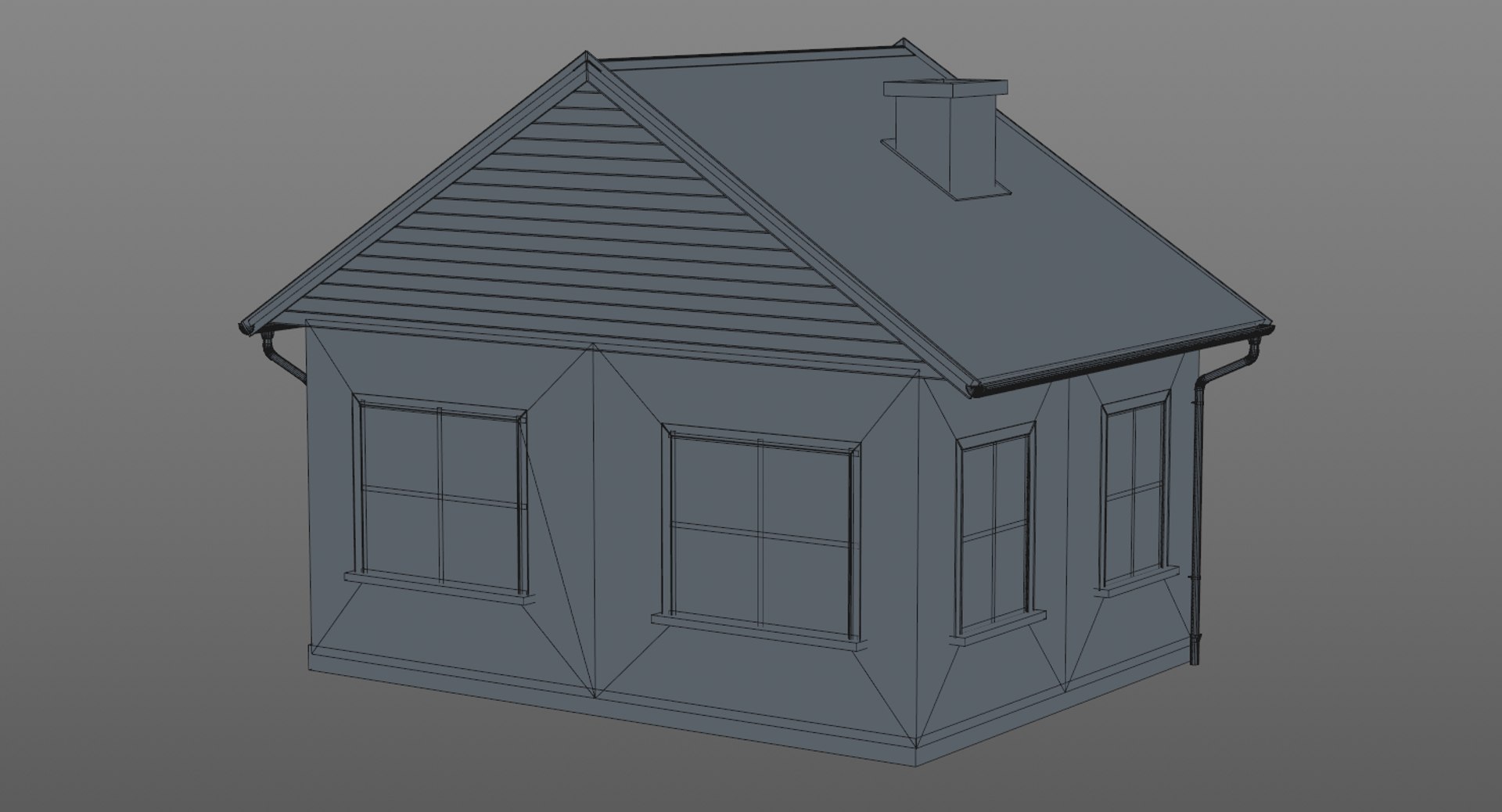 Simple House 3d Model