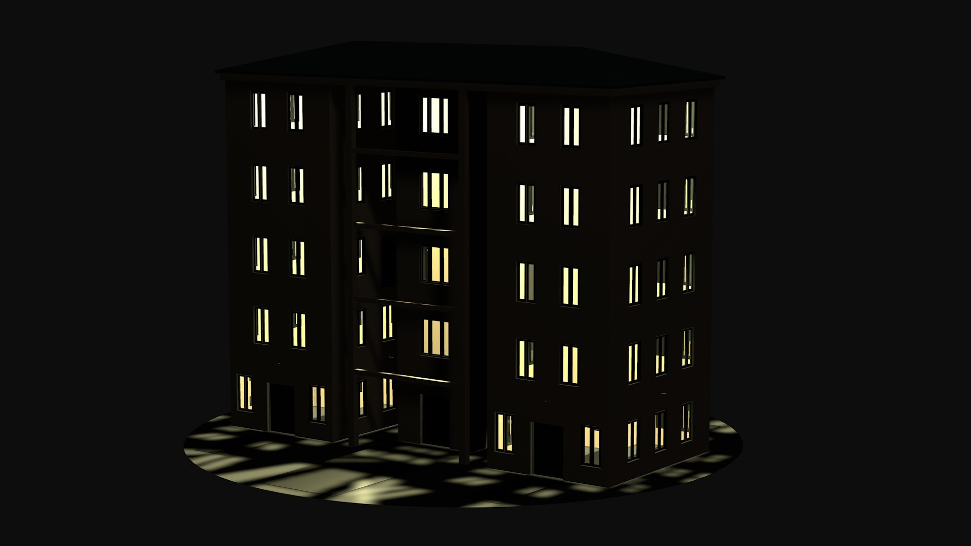 Residential Urban Building V1 3D Model - TurboSquid 2225064