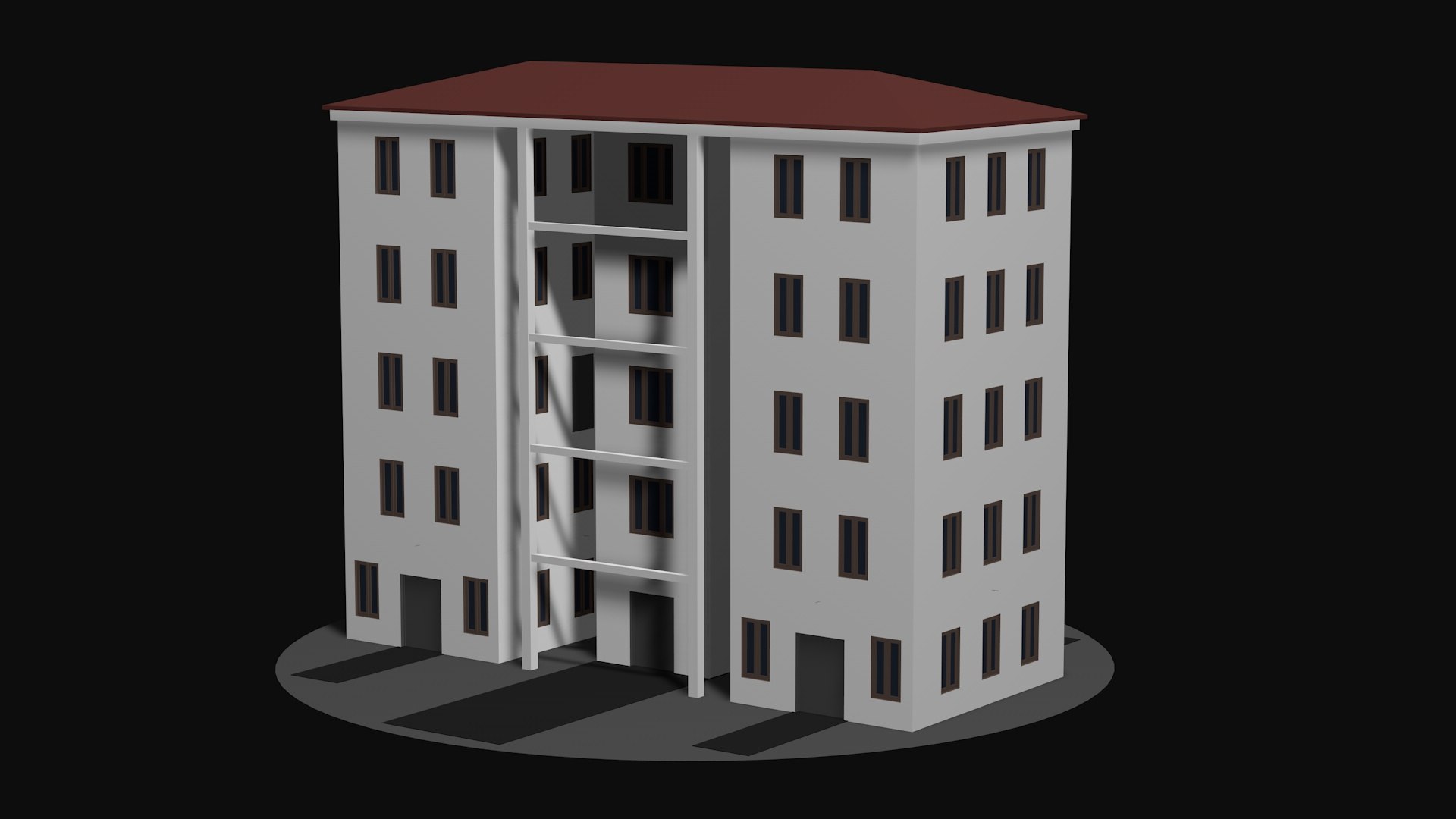 Residential Urban Building V1 3D Model - TurboSquid 2225064