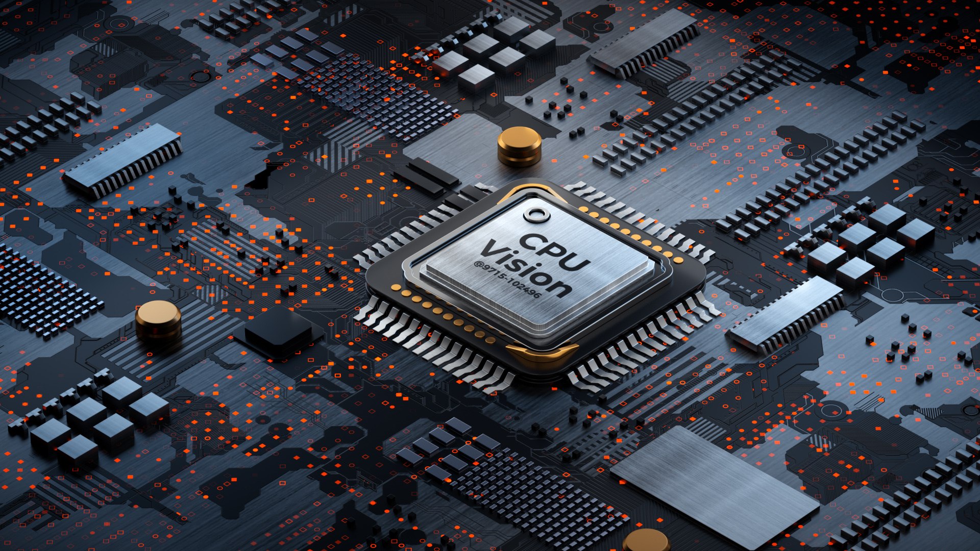 3D Vision CPU Chip Concept Design Computer - TurboSquid 2280124