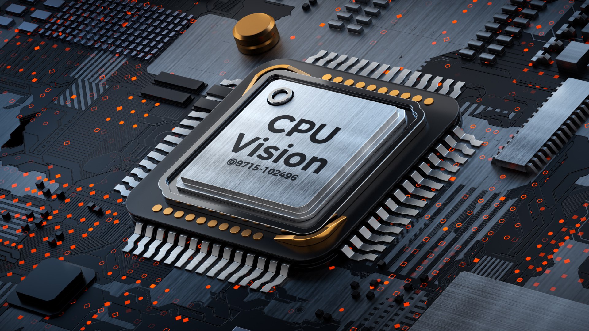 3D Vision CPU Chip Concept Design Computer - TurboSquid 2280124
