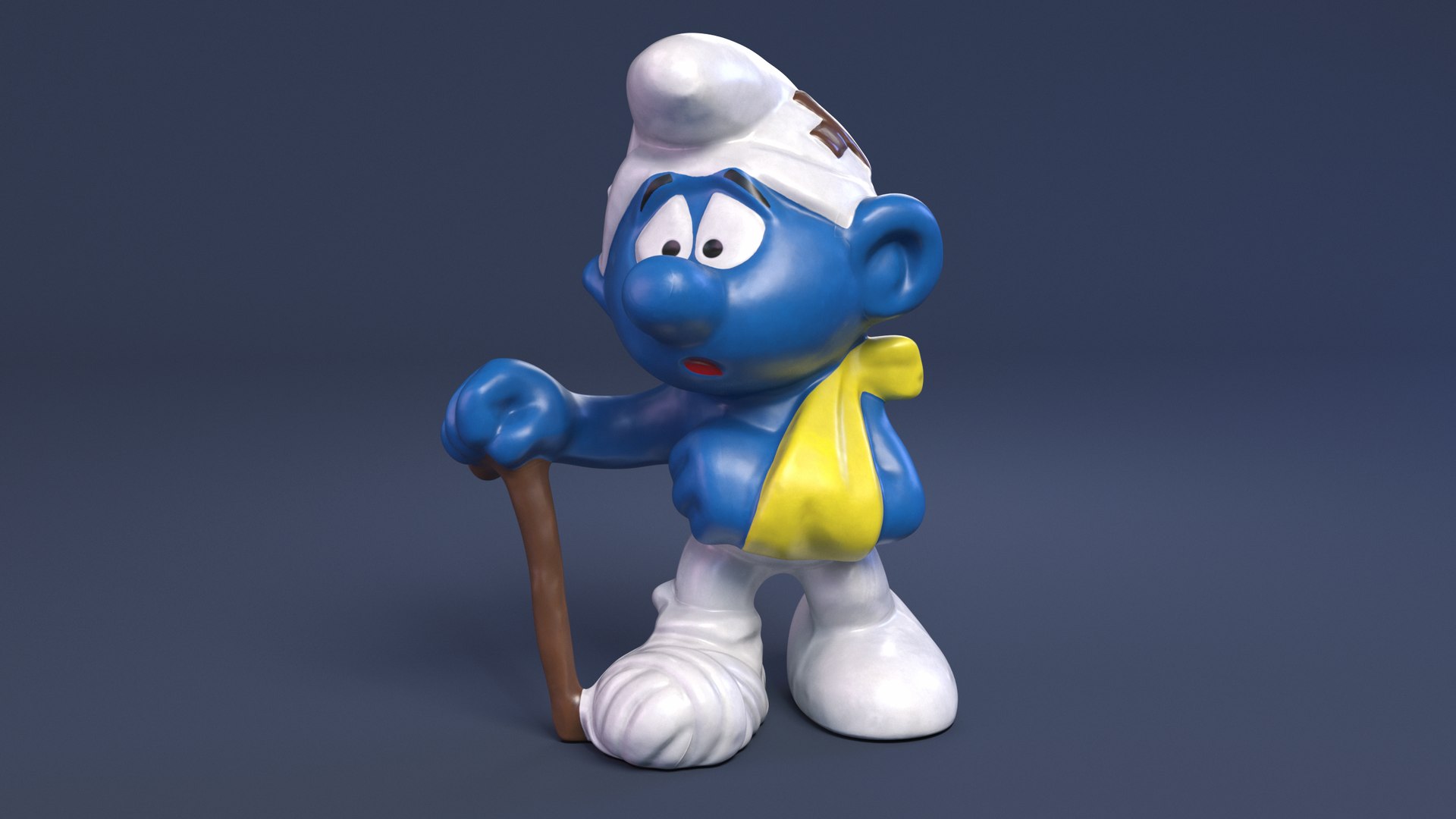 Smurf Injured 3D Model - TurboSquid 2307443