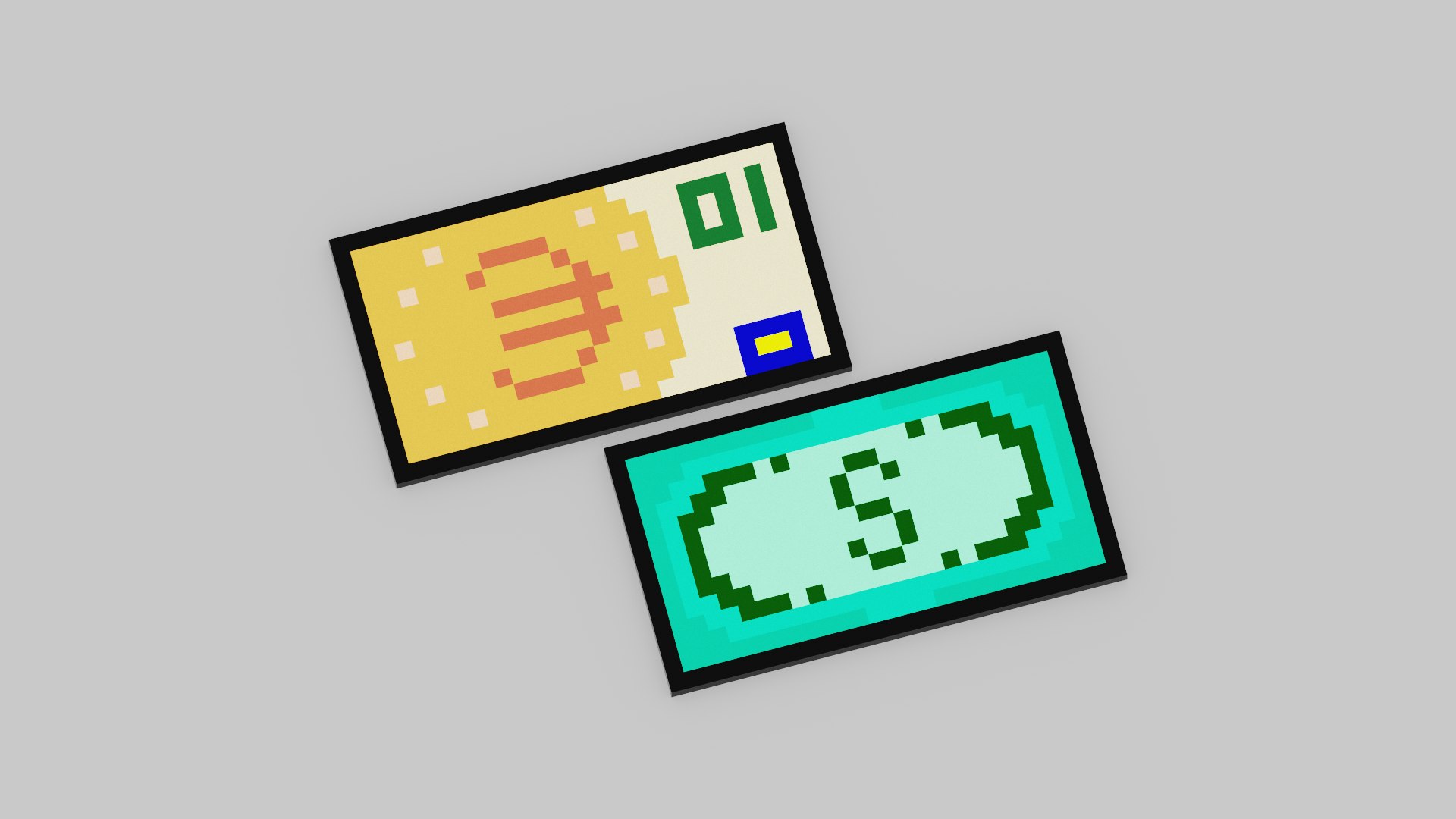 3D Pixel Money Pack Model - TurboSquid 2080559