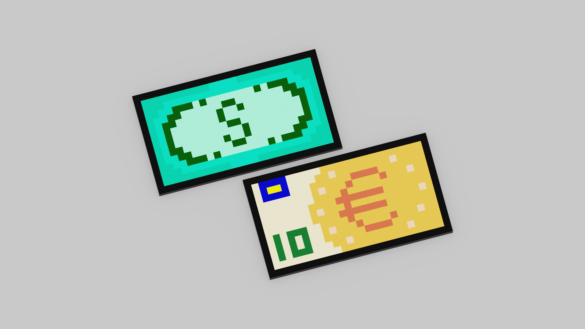 3D Pixel Money Pack Model - TurboSquid 2080559
