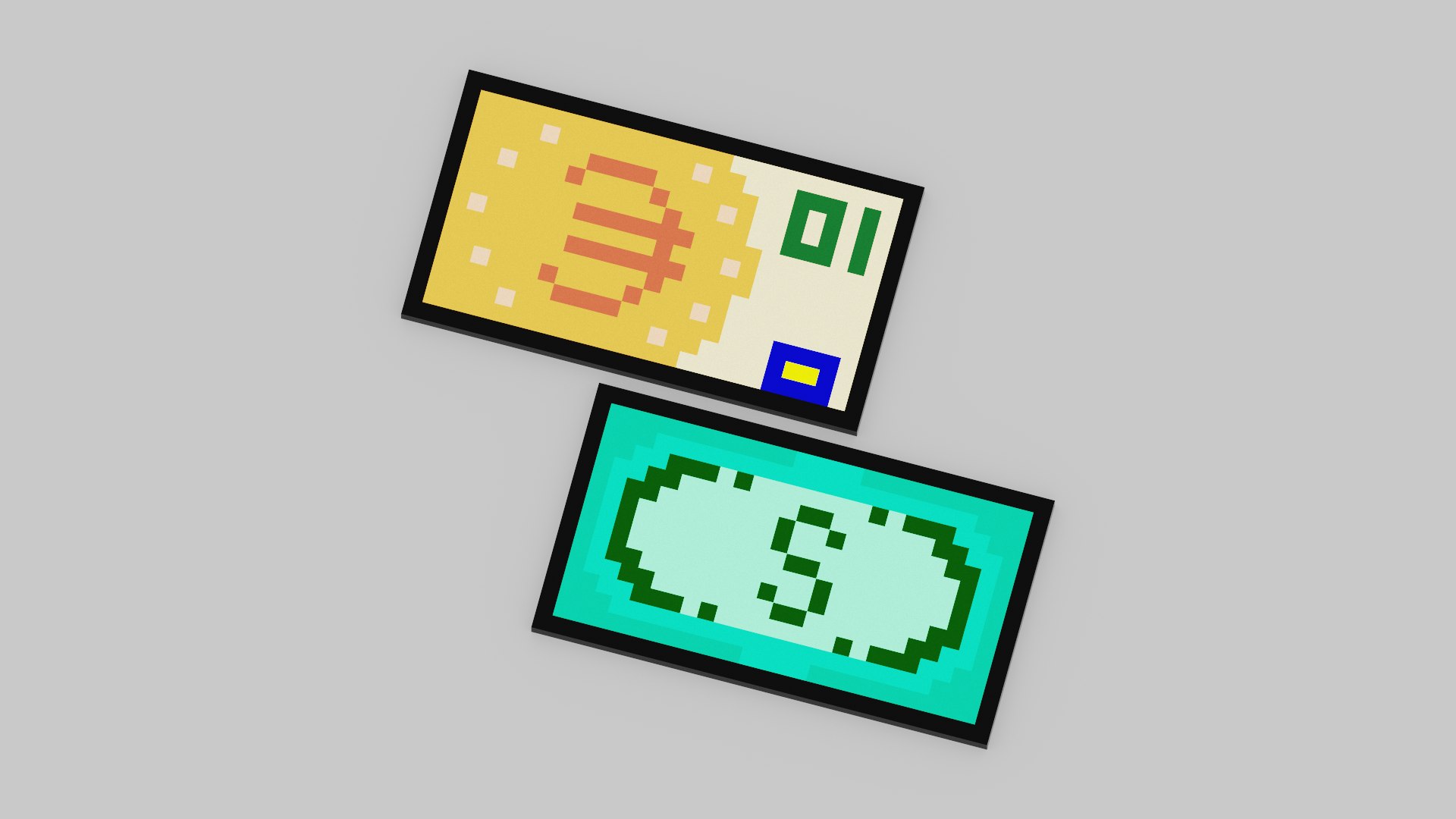 3D Pixel Money Pack Model - TurboSquid 2080559