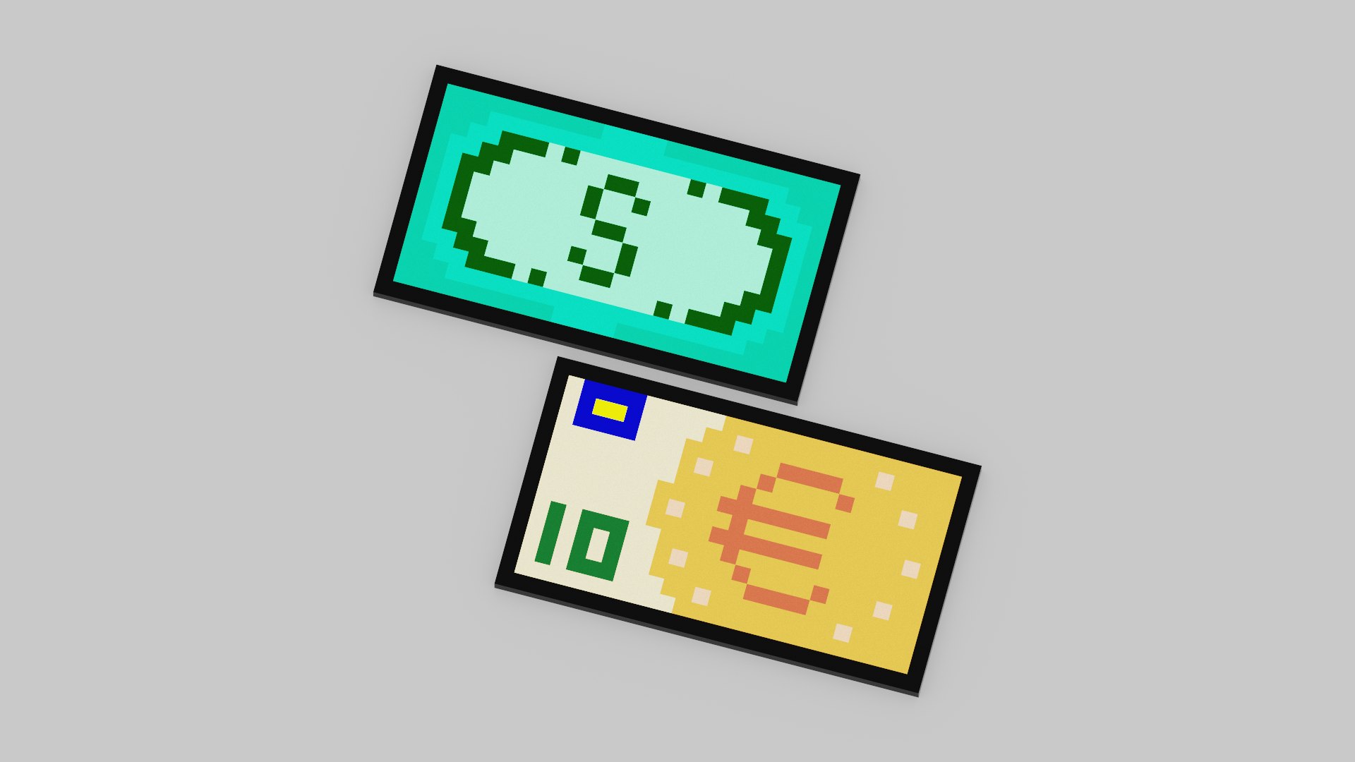 3D Pixel Money Pack Model - TurboSquid 2080559