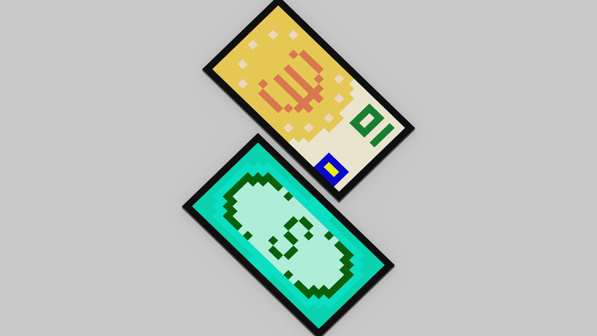 3D Pixel Money Pack Model - TurboSquid 2080559