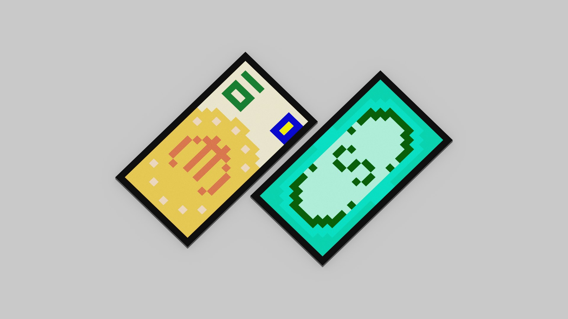 3D Pixel Money Pack Model - TurboSquid 2080559